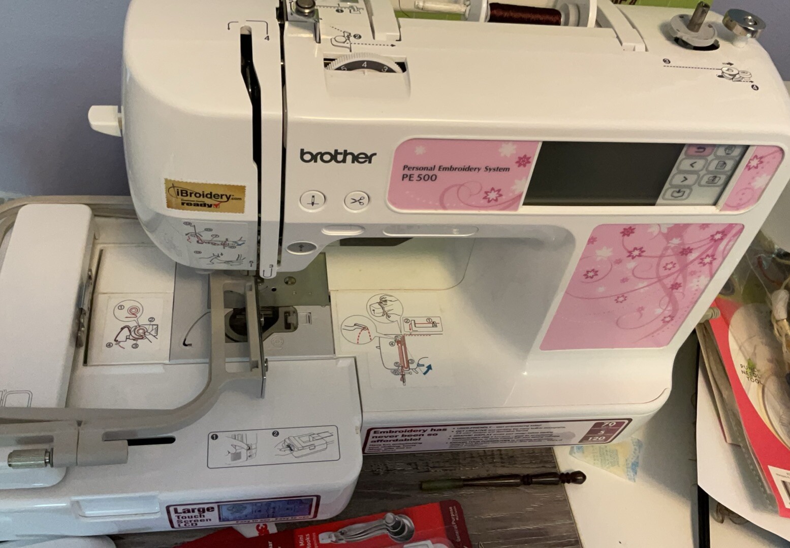 Brother PE500 Embroidery White Sewing Machine | eBay