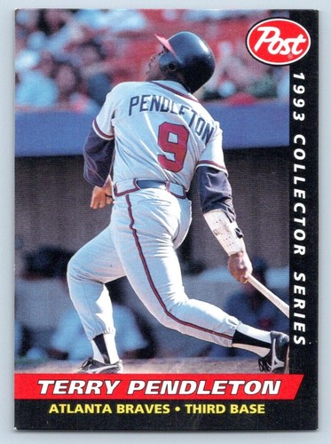 Terry Pendleton 1993 Post Collector Series #17 EX | eBay