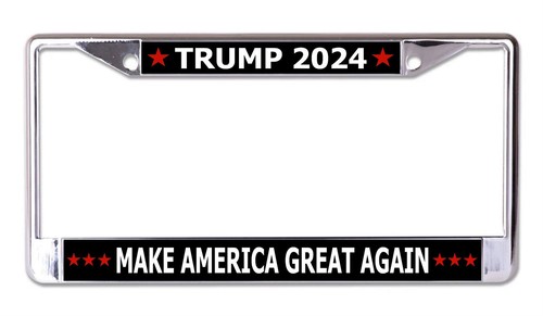 Trump 2024 #2 Chrome License Plate Frame 760939928805| eBay