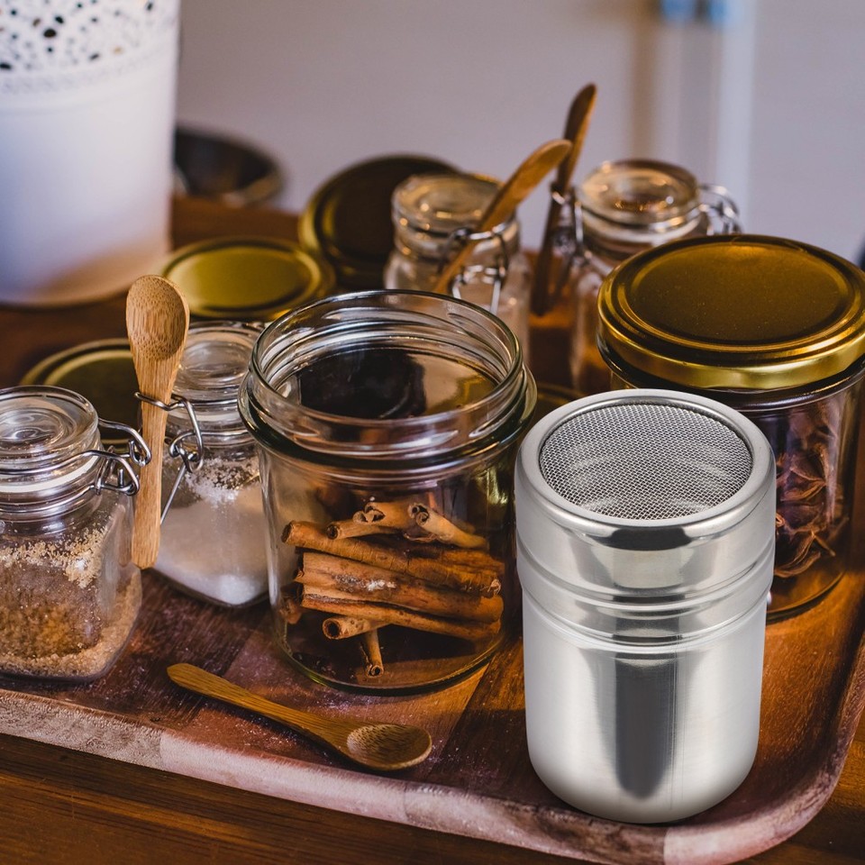 Cocoa Shaker for Cappuccino Spice with Lid Chocolate Powder Dispenser ...