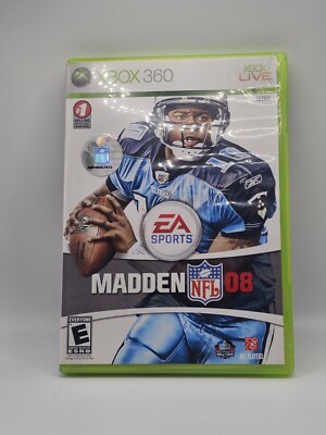 Madden NFL 08 Microsoft Xbox 360 Video Game EA Sports 2007 Complete ...