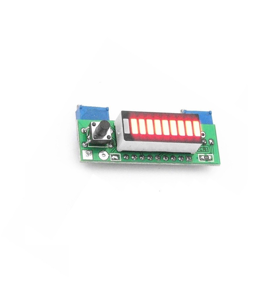 Battery Capacity Power Level LED Indicator LM3914 DIY for Li-ion ...
