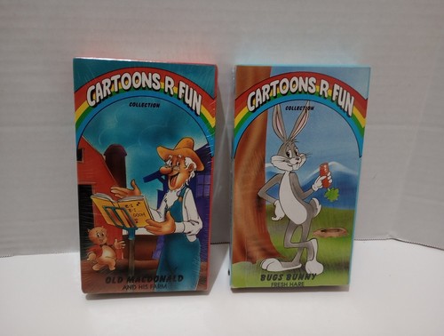 1989 Cartoons R Fun Lot Of (2) BUGS BUNNY OLD MCDONALD VHS New FACTORY ...