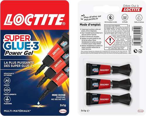 Colle Gel Loctite super glue 3 Extra Forte Pour Réparation Séchage ...