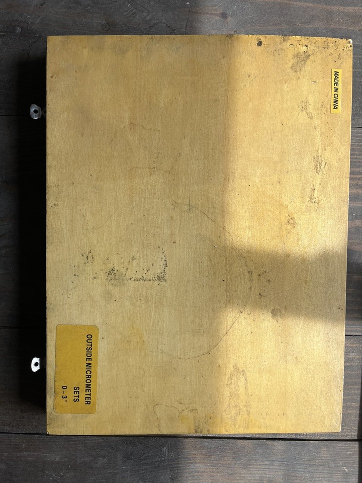 Set of 0 -3" CMED Outside Micrometers W/ Case Setting Masters NIB A1A ...