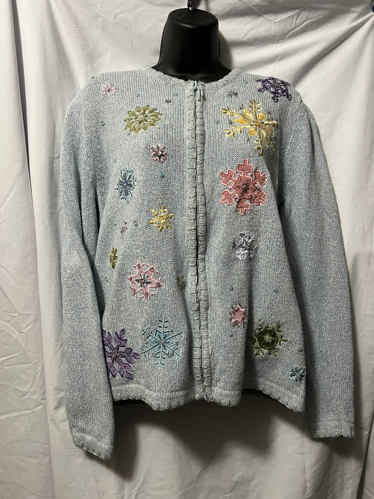 White Stag Woman’s Large Vintage Winter Sweater With … - Gem