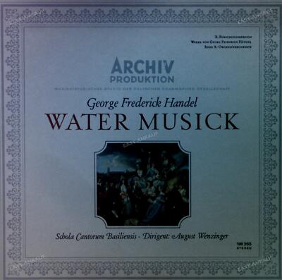 George Frederick Handel / Schola Cantorum Basiliensis - Water Musick LP ...