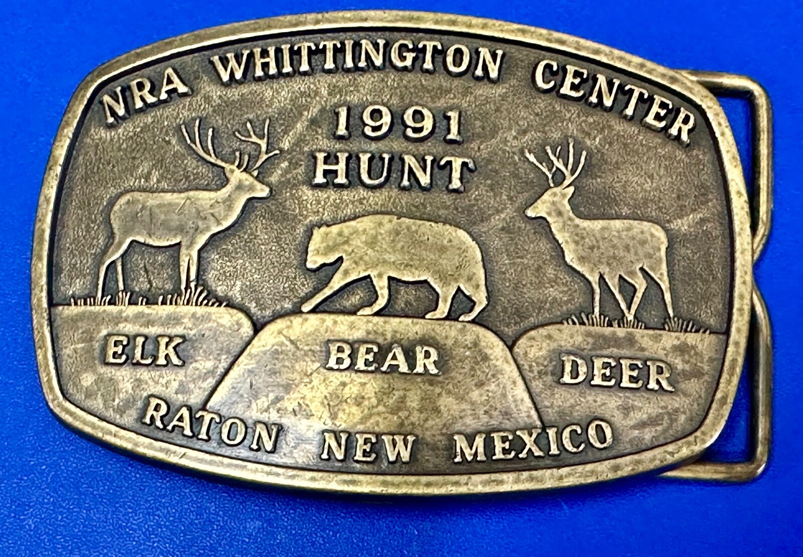 1991 Hunt Raton New Mexico vintage belt buckle from N… - Gem