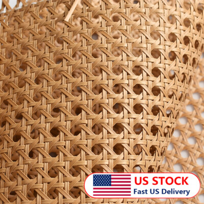 1M Plastic Hexagon Cane Webbing Rattan Webbing Roll Brown Caning ...
