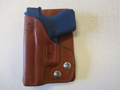 Braids Holsters Fits Glock 43 & 43X wallet and pocket BROWN leather ...