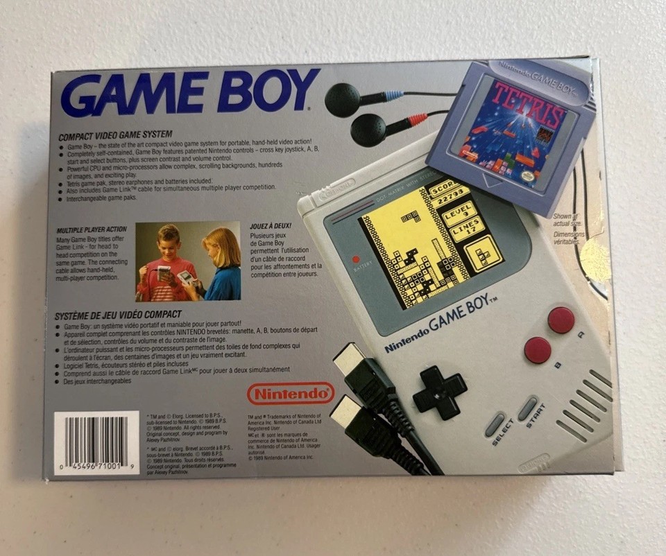 Original Nintendo Game Boy DMG-01 Launch Console System CIB 1989 Mint ...