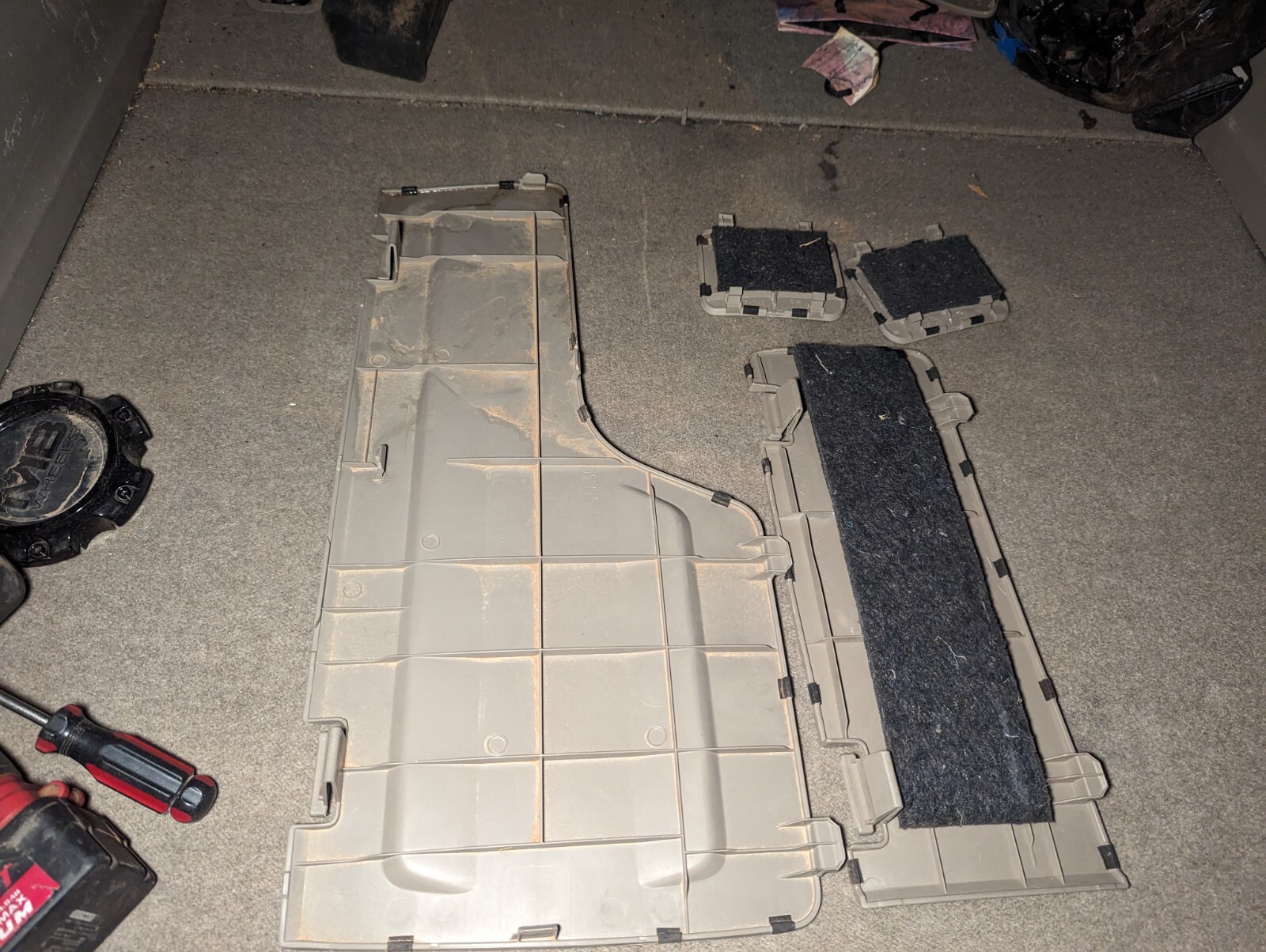 03 04 05 06 07 08 09 TOYOTA 4RUNNER REAR TRUNK JACK HOLE STORAGE COVERS ...