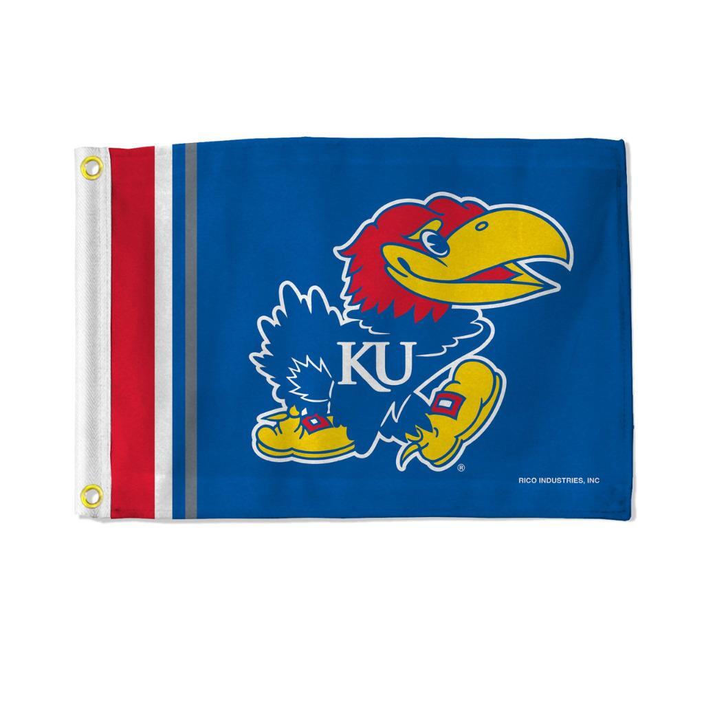 Kansas Jayhawks 12"x17" Double Sided Flag [NEW] NCAA House Banner Yard ...
