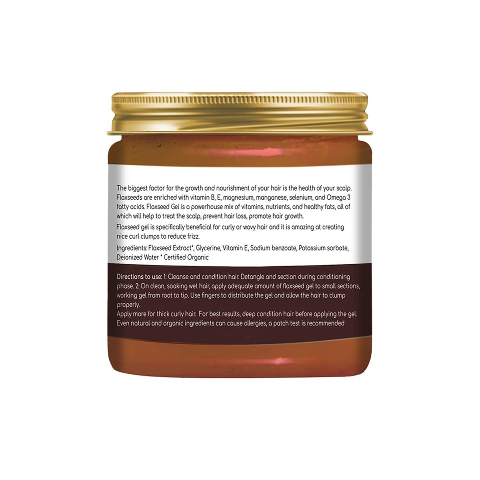 Organic Netra Pure Flaxseed Gel With Vitamin E For Hair & Skin ...