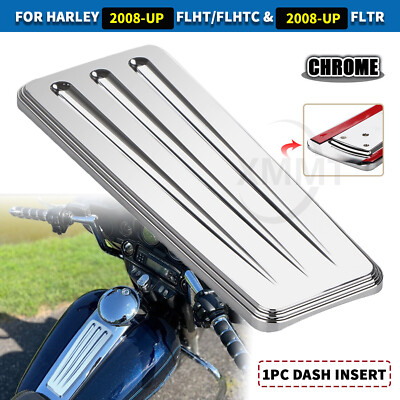 Chrome Front Dash Insert Tank Cover For Harley Electra Road Glide FLHT ...