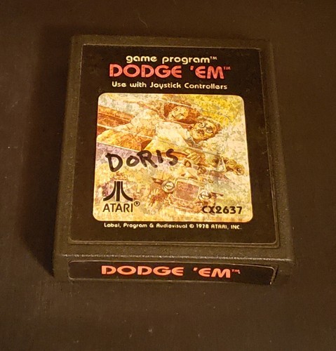 ATARI 2600 Dodge 'Em Picture Label Video Game Tested AC | eBay