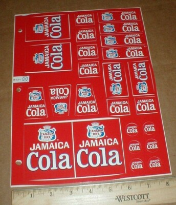 vtg New 25 Canada Dry Jamaica Cola original 1970s ? Drink Machine Decal ...