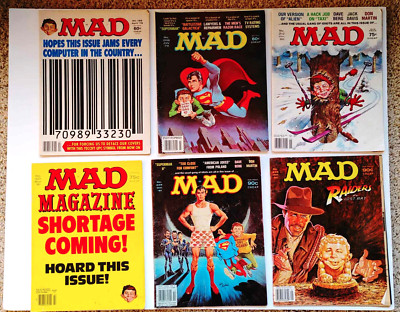 Vintage MAD Magazine 1978-'83 - Lot of 7 - No. 198, 208, 212, 221, 226 ...