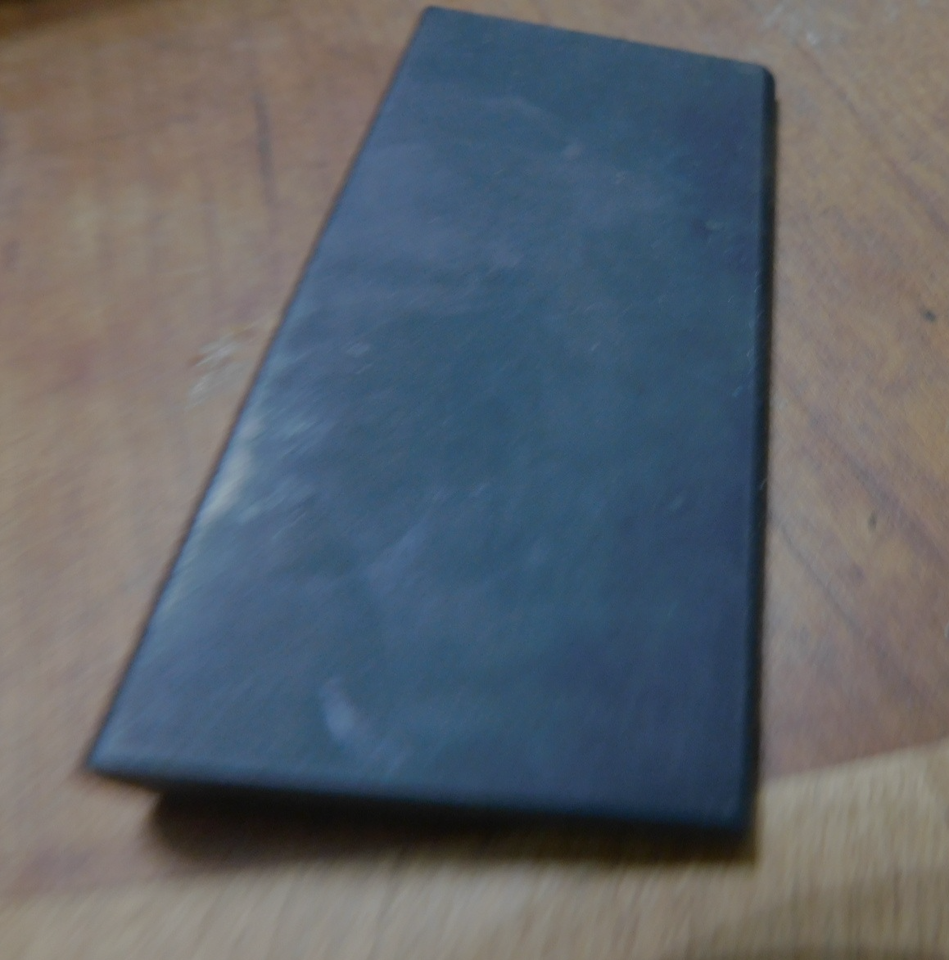 vintage black hard Arkansas natural rock sharpening stone 3" X 1 1/2 ...