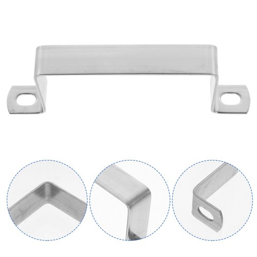 4 Pcs Square Tube Clamp Work Pipe Supports Wall U-shaped Bracket | eBay