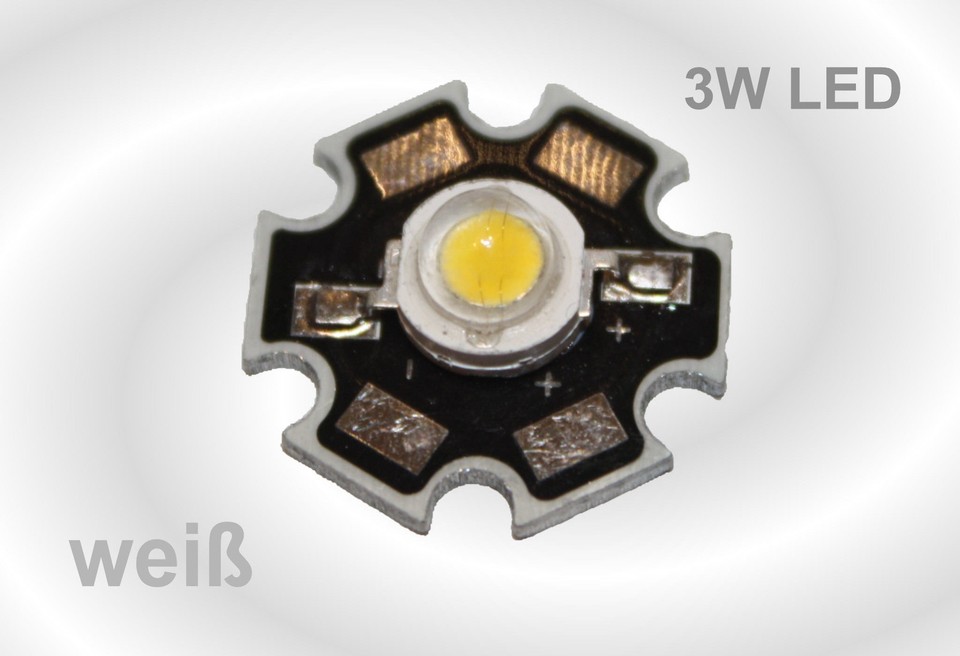 HIGHPOWER 3W LED Chip Hochleistung LEDs auf Platine High-Power 3 Watt ...