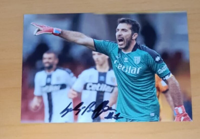 AUTOGRAPH GIGI BUFFON original hand signed WORLD CUP PARMA 10x15cm ...