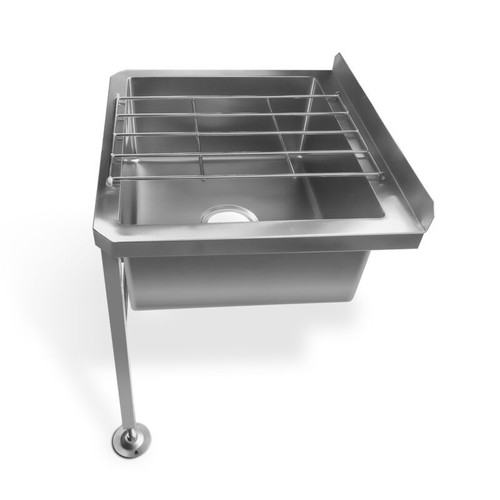 SQUID MOP Janitorial CLEANING Sink Stainless Steel Basin Floor Standing ...