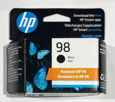 HP 98 Black Ink Cartridge C9364WN (May 24-Jun 24) OEM NIB Free Shipping ...