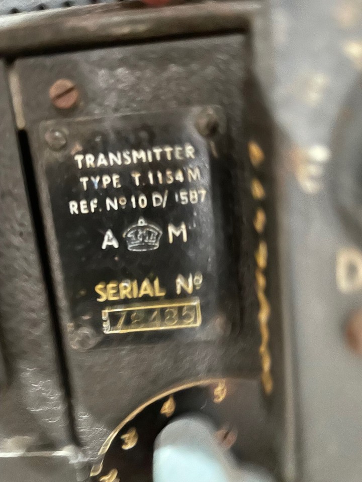 RAF WORKING? WW2 LANCASTER HALIFAX BOMBER RADIO SET T1154 + R1155 ...