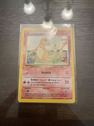 Pokémon TCG Charmander Base Set 46/102 Regular Unlimited Common | eBay