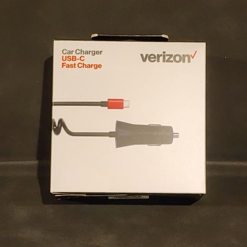 Verizon VPCPDTYPEC-M1 6ft 3 Amp Fast Charge USB-C Car Charger - Black ...