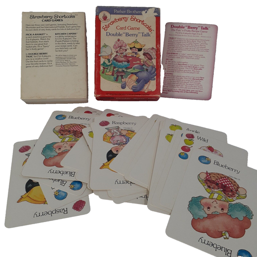 Vintage Strawberry Shortcake Card Game Parker Bros Double Berry Talk ...