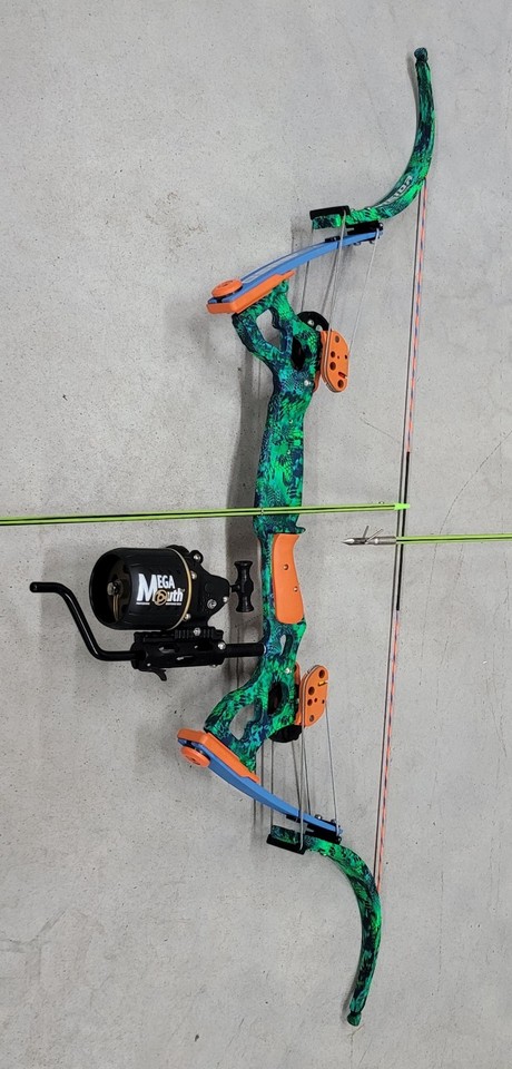 Oneida Eagle Osprey RH custom Bowfishing Bow LONG 30-50 Lb New mega ...