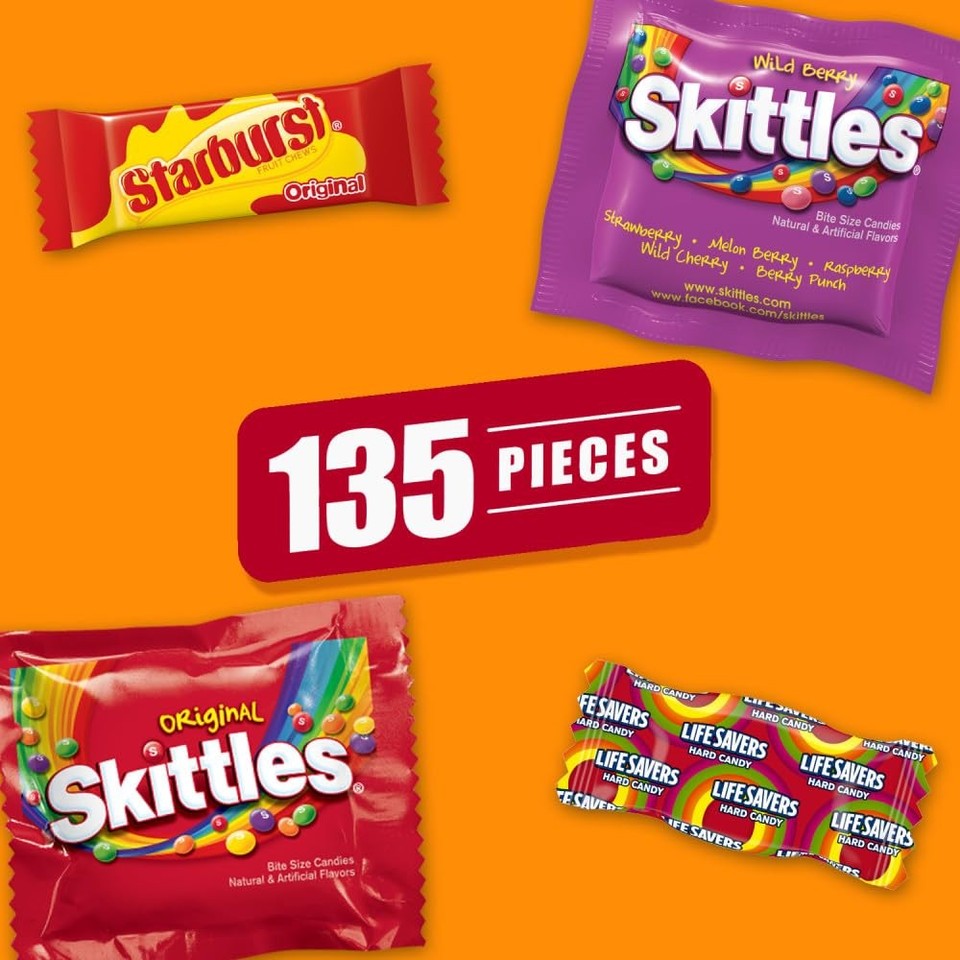 SKITTLES Original,Wild Berry STARBURST & LIFE SAVERS Hard Candy Fun ...