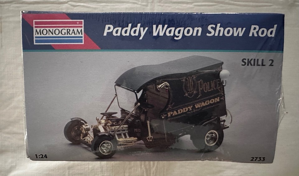 Sealed 1/24 Scale Monogram Paddy Wagon Show Rod Plastic Model Kit (2733 ...