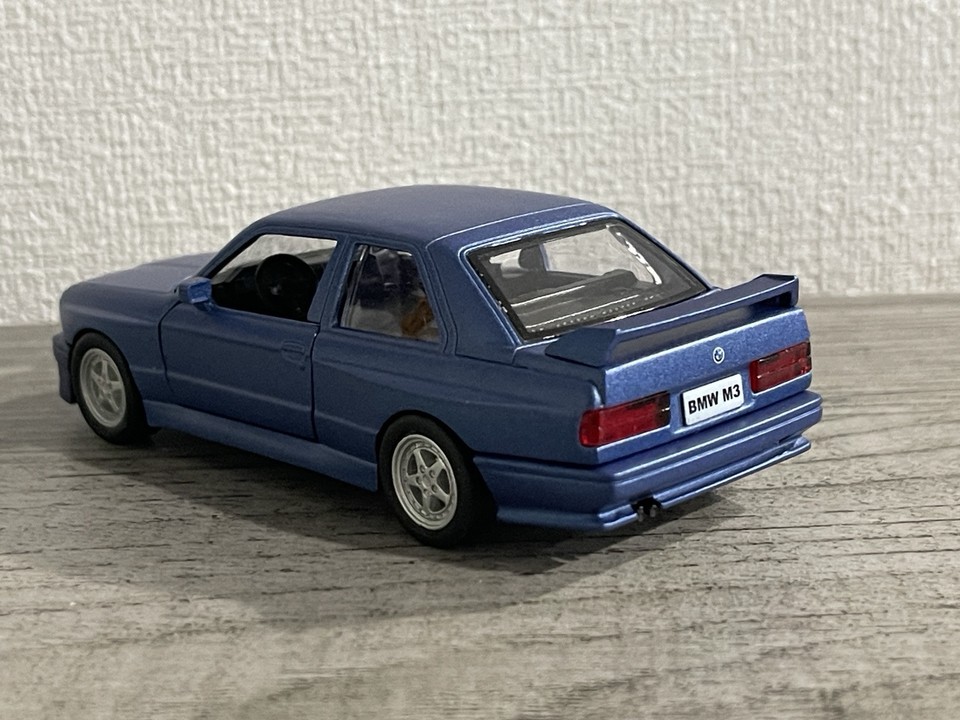 RARE MATTE BLUE 1986-1991 BMW M3 (E30) CAR 1/36 BRAND NEW DIECAST HTF ...