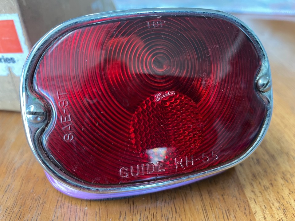 HARLEY NOS OEM SHOVELHEAD PANHEAD GUIDE RH-55 TAIL LAMP BRAKE LIGHT ...