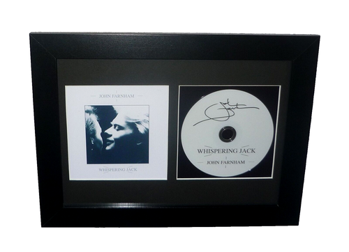 John Farnham Whispering Jack Mounted Signature CD Black Edition Black ...