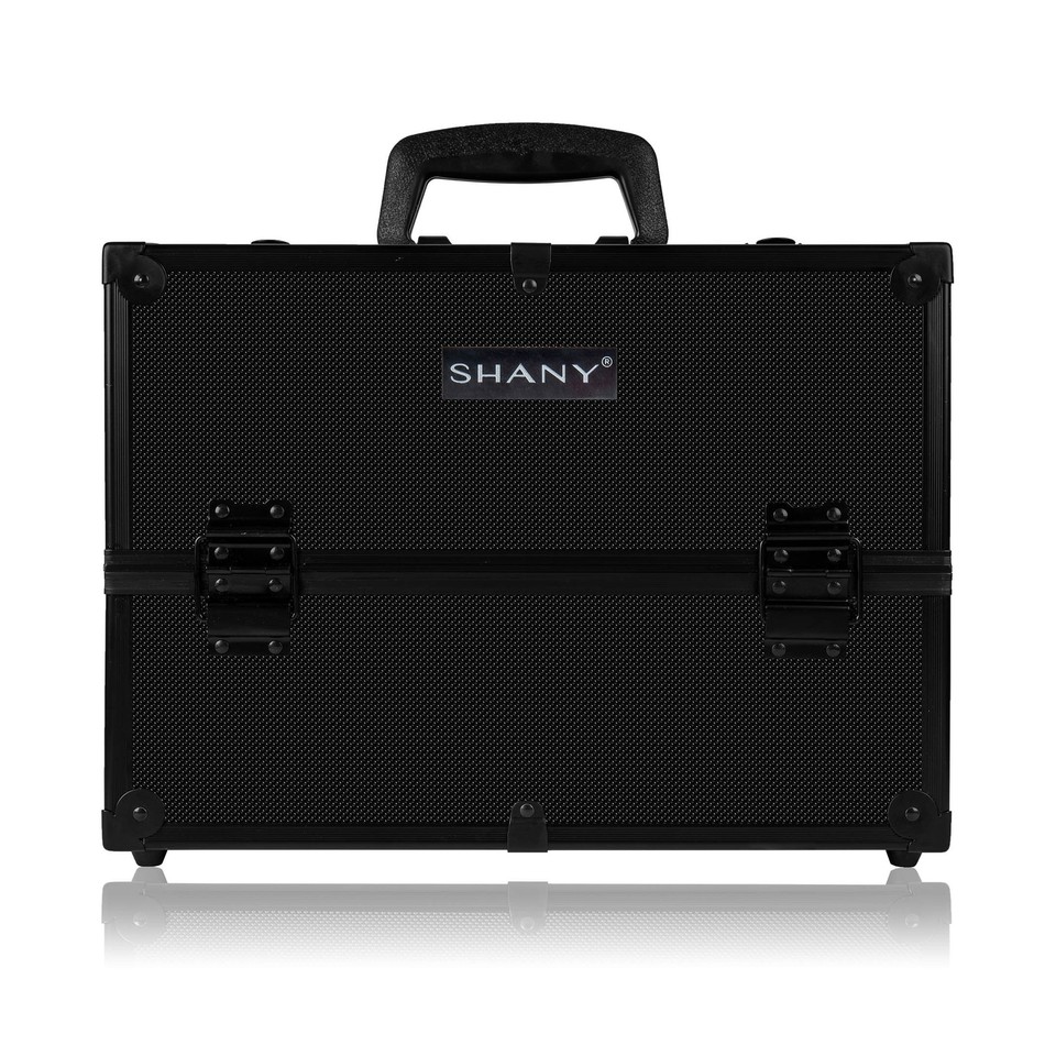 SHANY Essential Pro Makeup Train Case Cosmetic Box Portable Makeup Case ...
