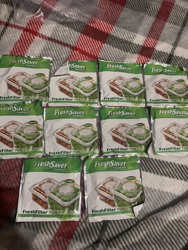 FreshSaver FreshFilter Pack Lot of 10 For FoodSaver Produce Keeper ...