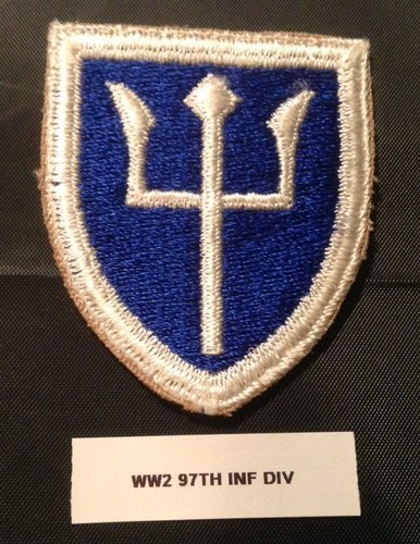 Original WW2 97th INFANTRY DIVISION Shoulder Patch US Army | eBay