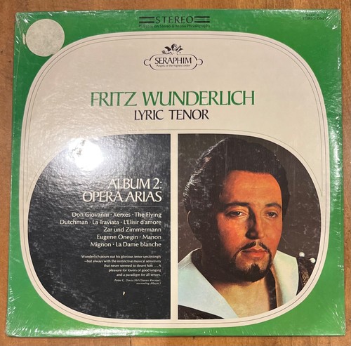 Fritz Wunderlich Lyric Tenor - Vintage Vinyl Record - SEALED PLASTIC ...