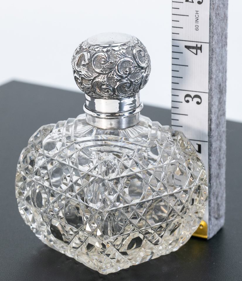 Antique William Henry Sparrow Cut Glass Scent Bottle,Silver Cap ...