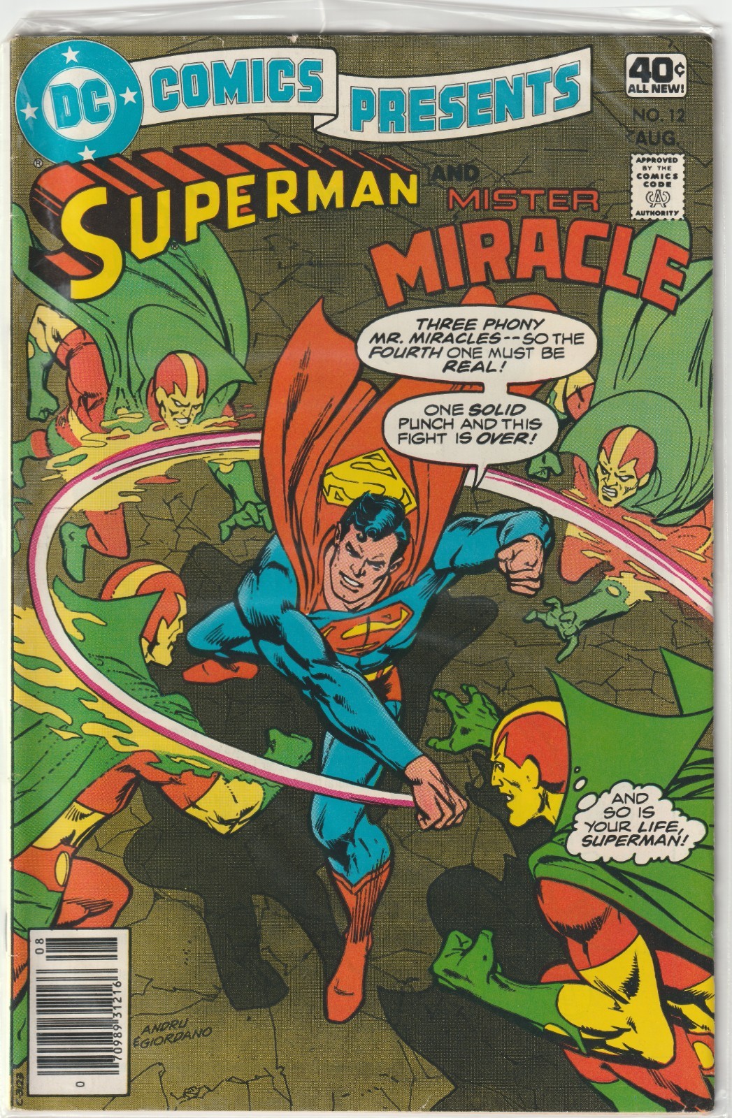 DC Comics Presents # 12 Aug 1979 DC Superman Mister Miracle Steve ...