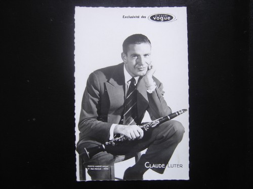 Carte Postale Publicite CLAUDE LUTER Photo Andre Nisak JAZZ | eBay
