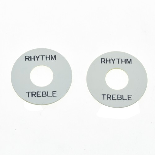 2x White/Black LP Guitar Toggle Switch Washer Rhythm Treble Ring for ...