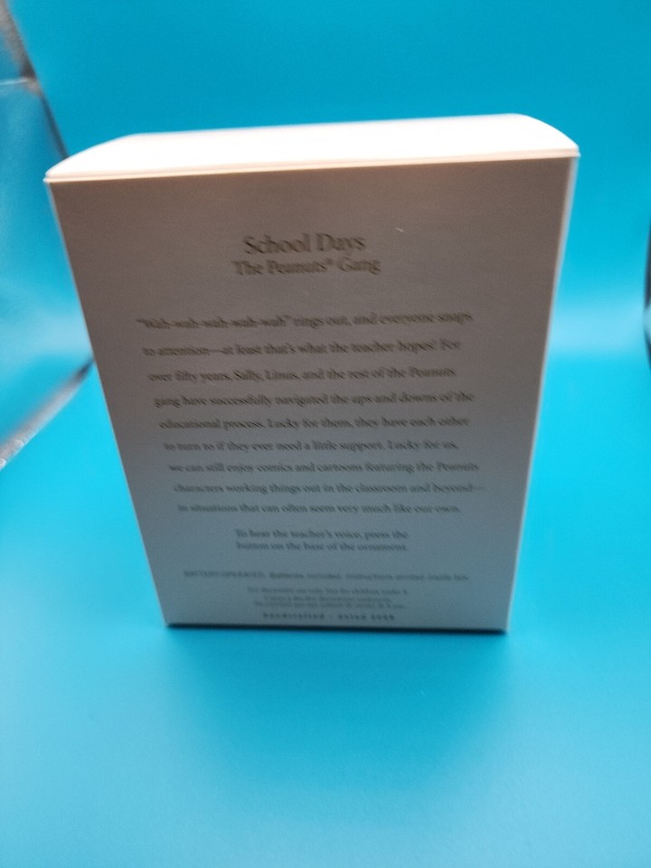 School Days PEANUTS 2008 Hallmark Keepsake Magic NIB | eBay