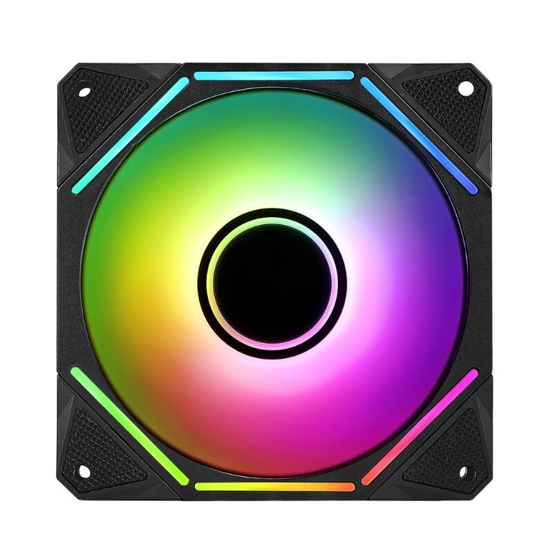 120mm PC Fans Colorful Computer Case Fans for Desktops Adjustable ARGB ...