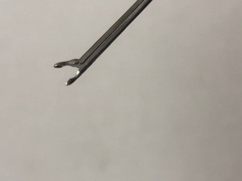 JARIT 385-125 HOUSE MINIATURE CUP FORCEPS 2 7/8'' SHAFT STR. 0.6 MM X 1 ...