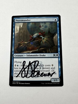 MTG Magic Pteramander Signed Artist Proof x1 RNA Ravnica Simon Dominic ...
